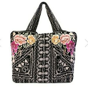 Johnny Was | Bags | Johnny Was Flores Velvet Tote | Poshmark